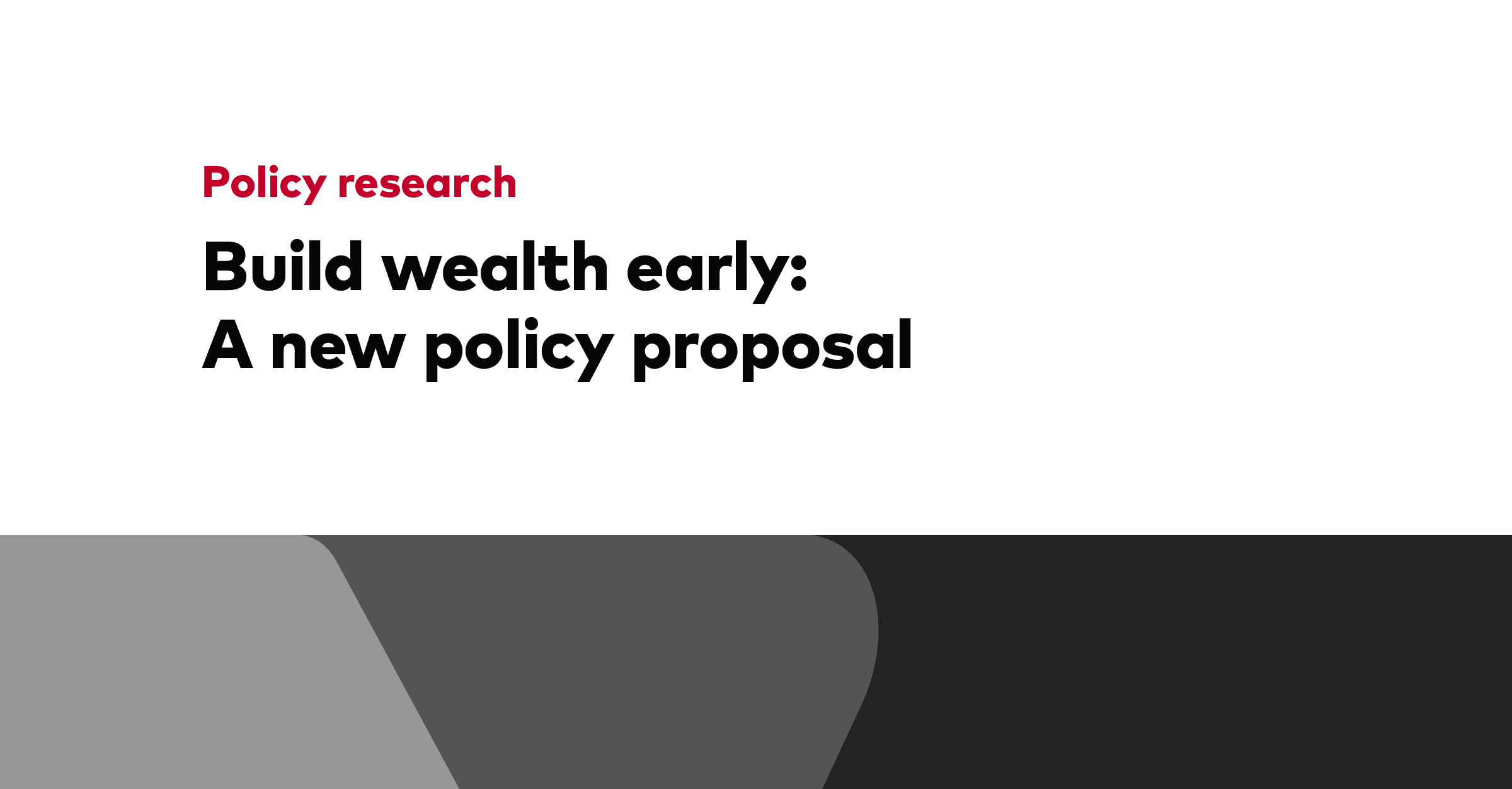 Build wealth early: A new policy proposal | Vanguard